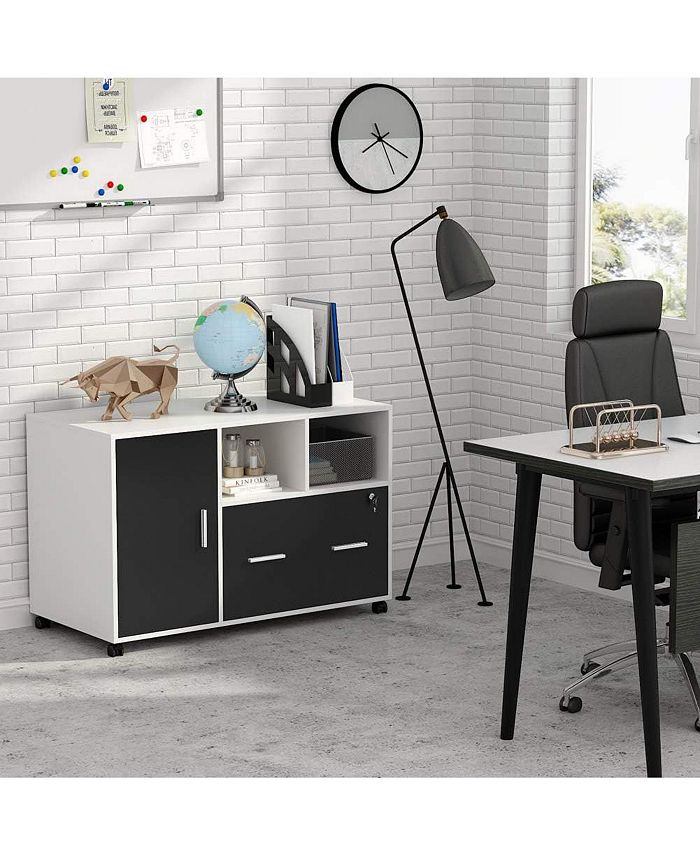 Tribesigns Large File Cabinet with Lock and Drawer, Modern Mobile ...