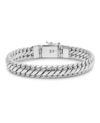 DEVATA Java 10mm Chain Bracelet in Sterling Silver - Macy's