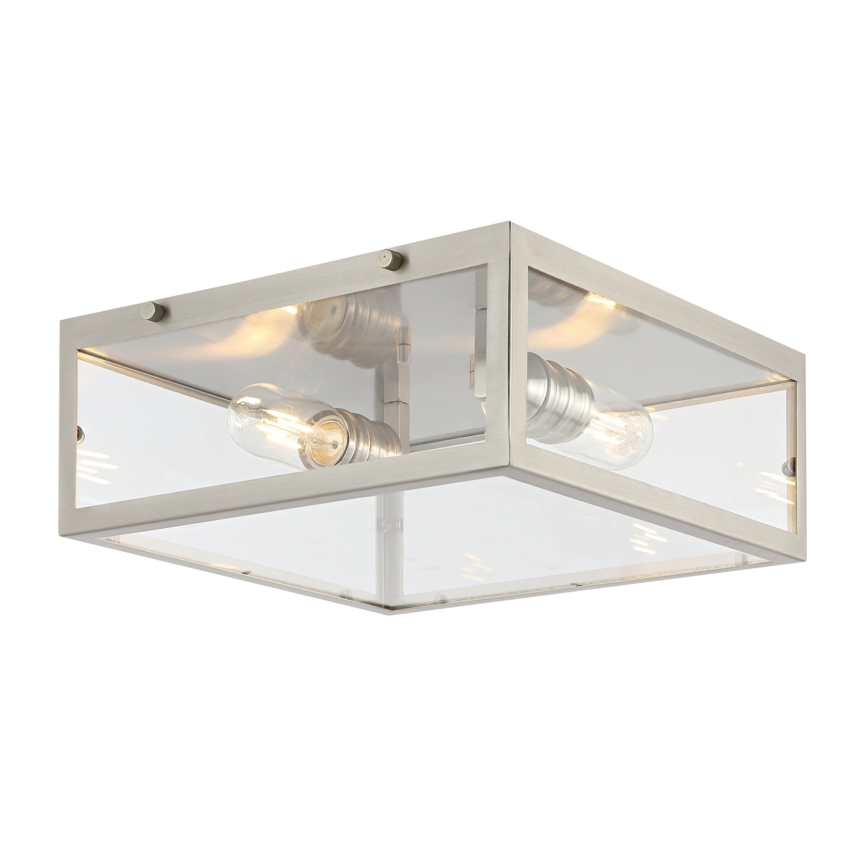 Click here for Jonathan Y Grayson Metal/Glass Led Flush Mount - N... prices