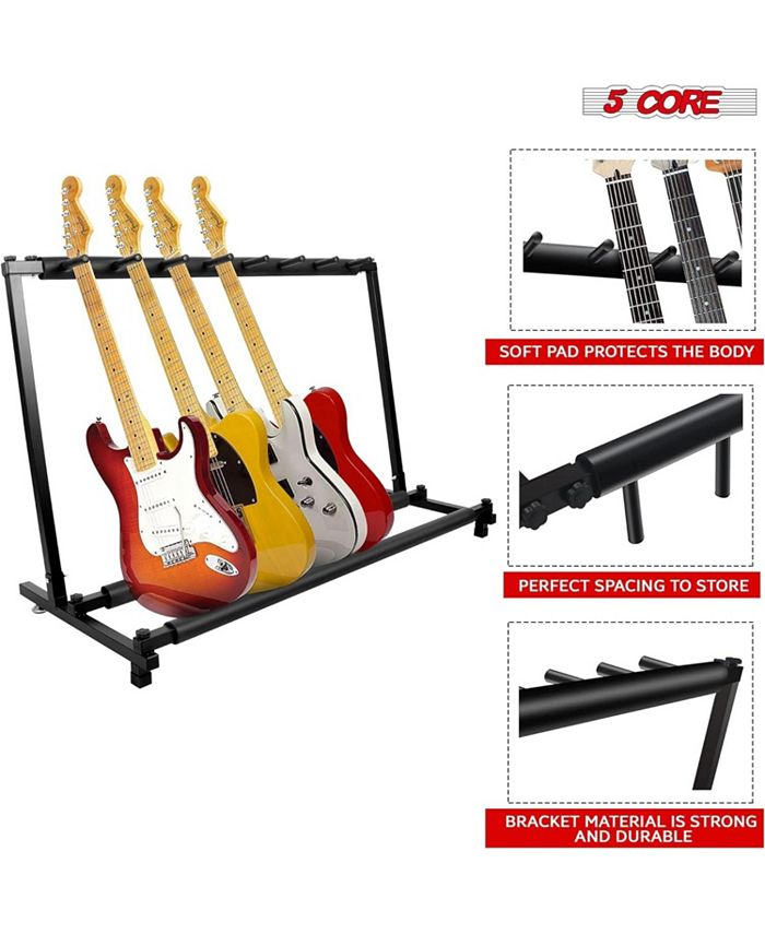 5 Core Guitar Rack Stand • 7 Multi Guitars Holder Storage Stands for ...