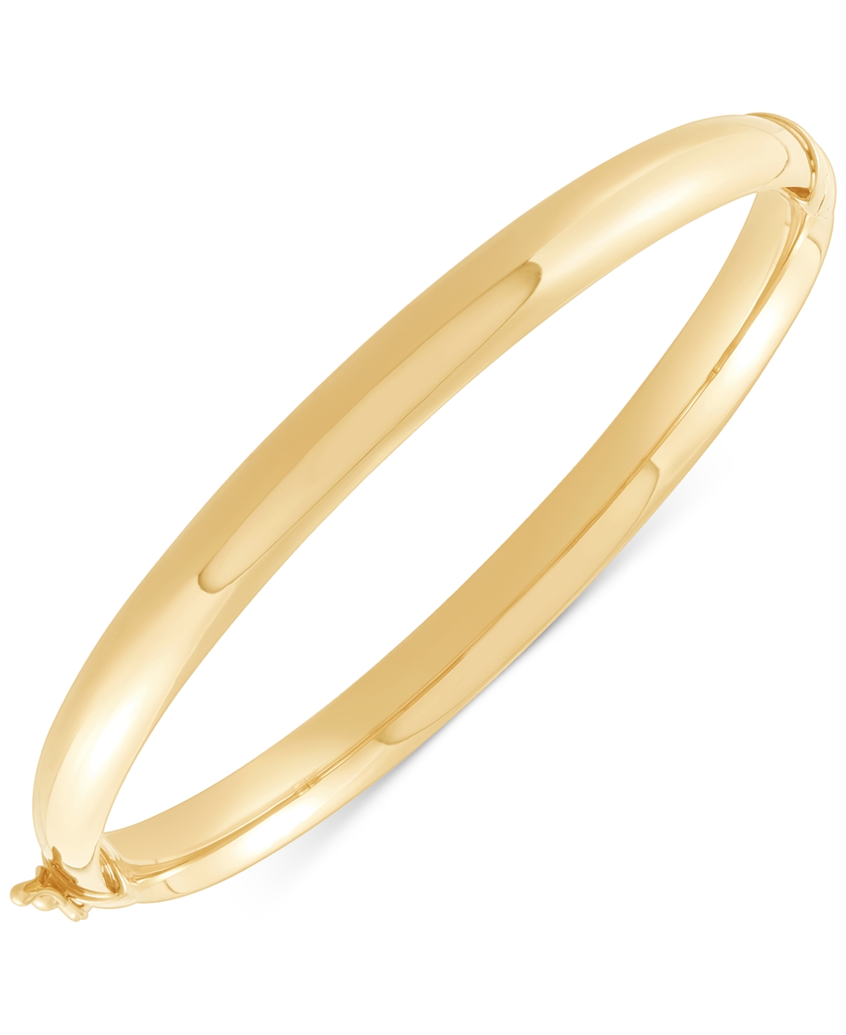 Click here for High Polished Tube Hinge Bangle Bracelet (6.5mm) i... prices