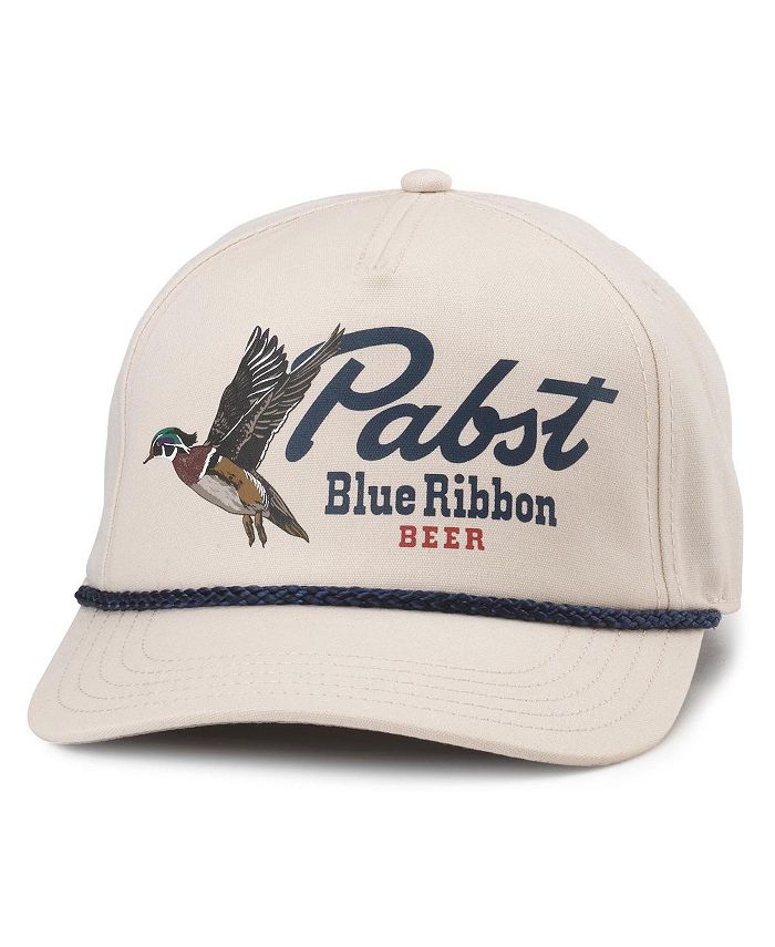 American Needle Men's Natural Pabst Blue Ribbon Canvas Cappy Adjustable ...