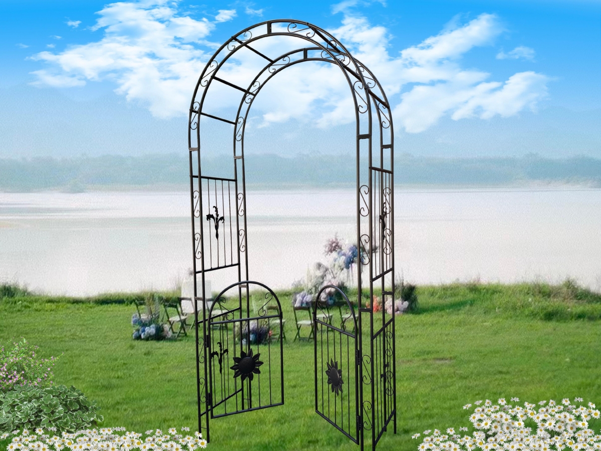 Click here for Metal Garden Arch for Support and Events - Black prices