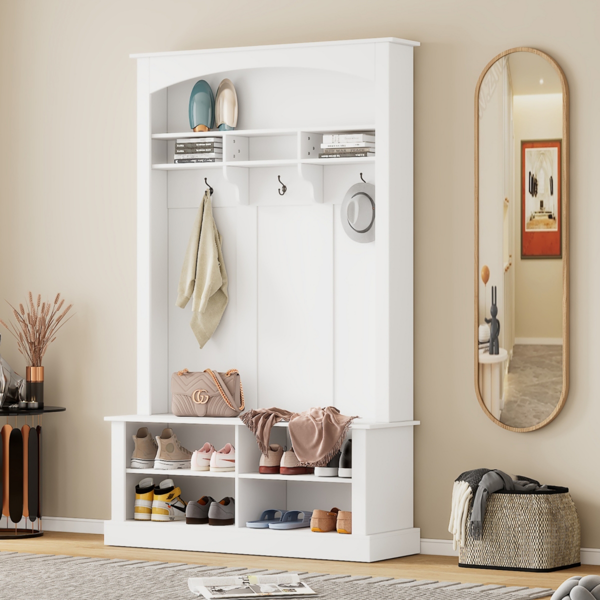 Click here for Streamdale Furniture 47.2 Wide Hall Tree With Benc... prices