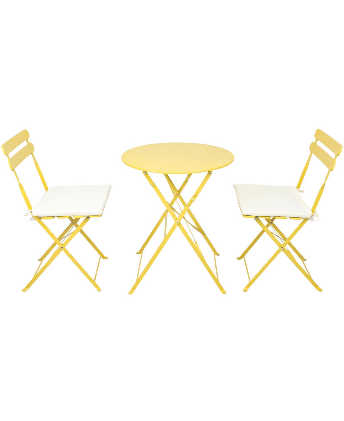 Click here for Streamdale 3 Pieces Patio Bistro Balcony Metail Ch... prices