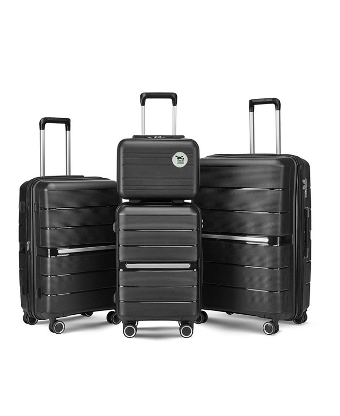 Simplie Fun Luggage Sets 4 Piece(14/20/24/28) Lightweight & Durable ...