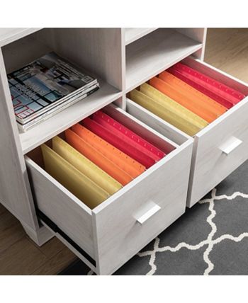 Simplie Fun File Cabinet White Oak - Macy's