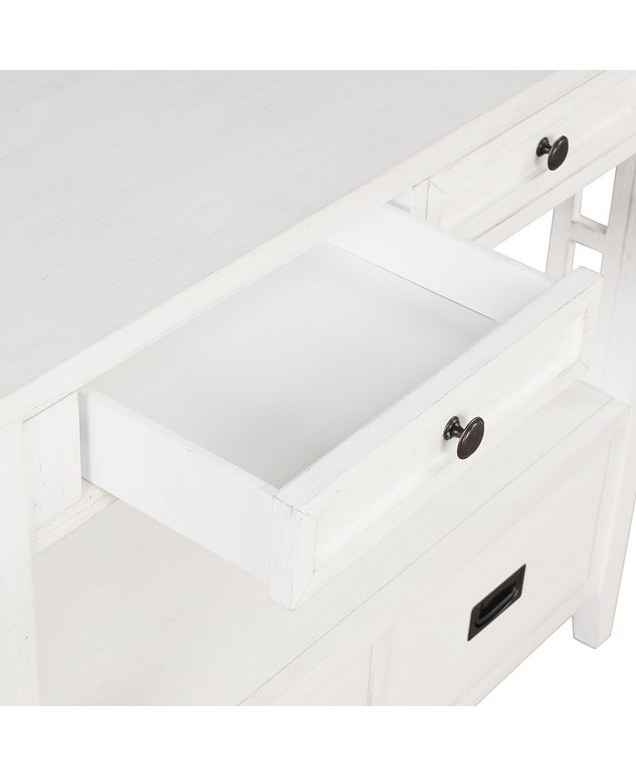 Simplie Fun 36" Farmhouse Pine Wood Console Table Entry Sofa Table With ...