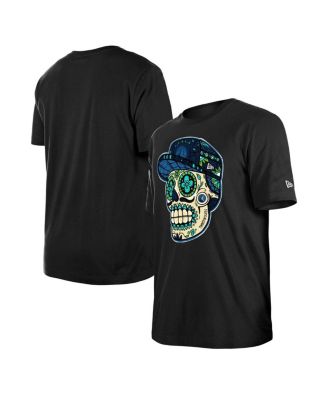 New Era Men's and Women's Black Minnesota Timberwolves Sugar Skull T ...