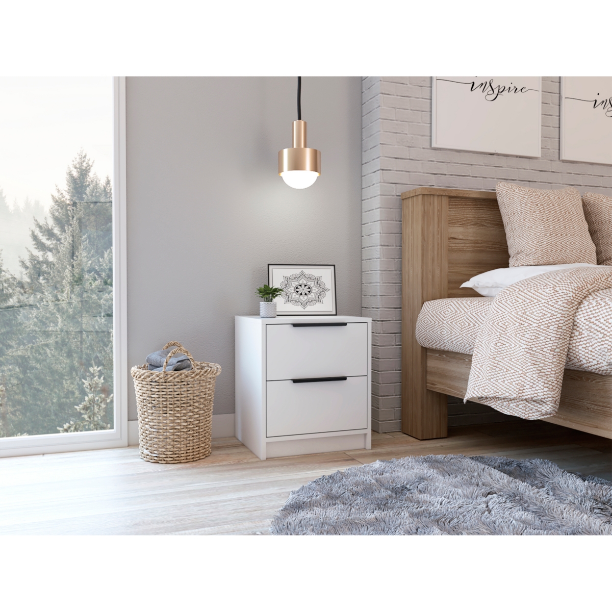 Click here for Simplie Fun Cannon 2-Drawer Nightstand - White prices