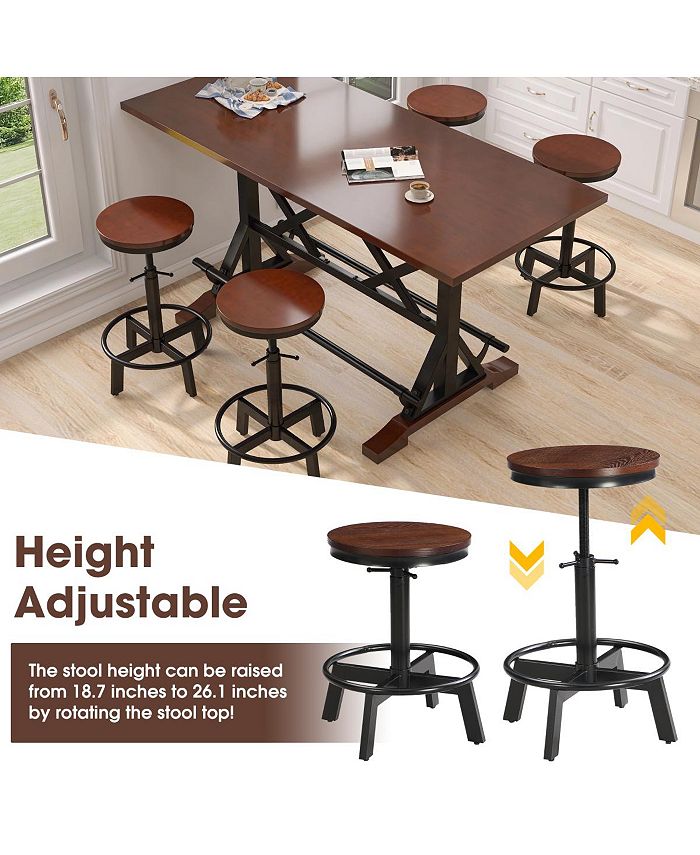 Simplie Fun Rustic Industrial 5-Piece Dining Set - Macy's