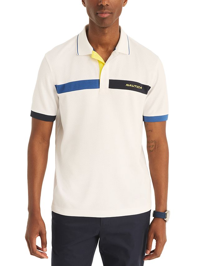 Nautica Men's Navtech Classic Fit Colorblock Polo Shirt - Macy's