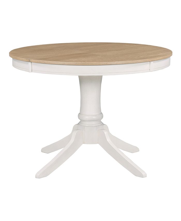 Simplie Fun 5-Piece Retro Functional Dining Table Set Wood Round ...