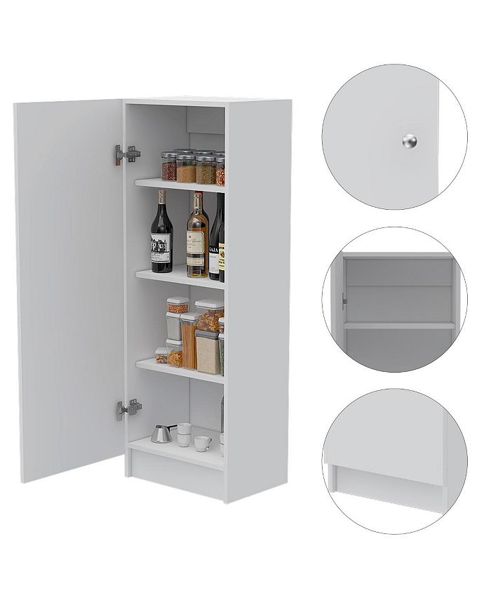 Simplie Fun Richmond Rectangle Pantry Cabinet White - Macy's