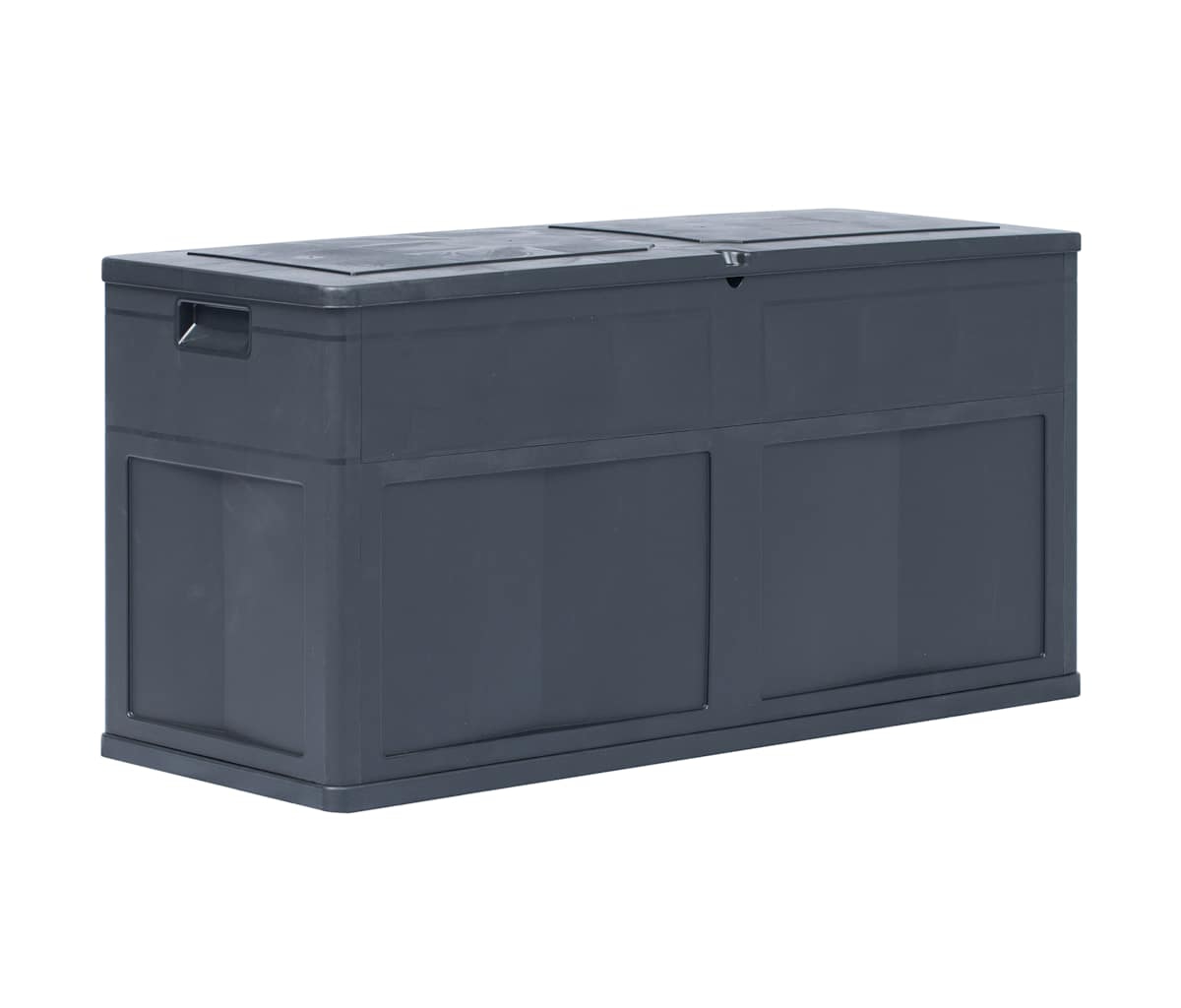Click here for vidaXL Patio Storage Box 84.5 gal Black - Black prices