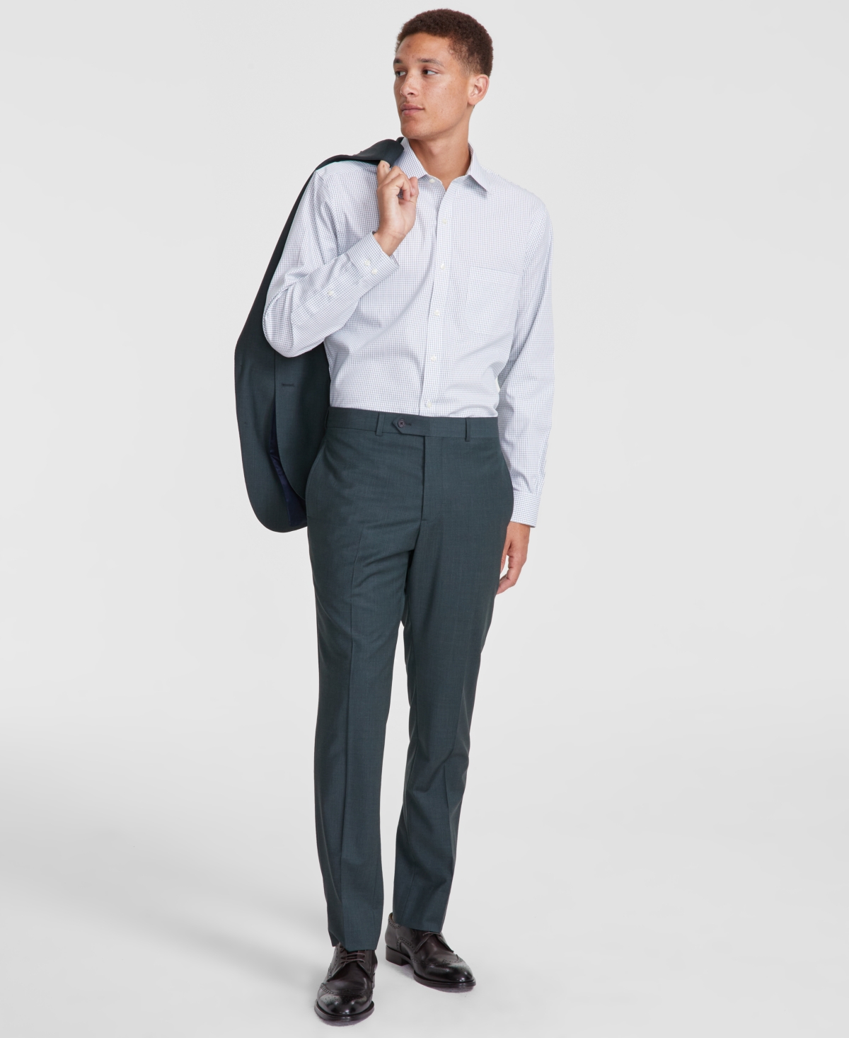 Click here for B by B by Brooks Brothers Mens Classic-Fit Wool Bl... prices