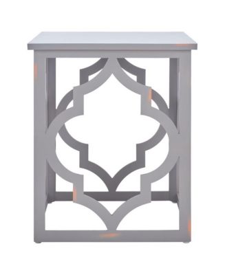 Milo Trellis Gold Leaf End Table - Macy's