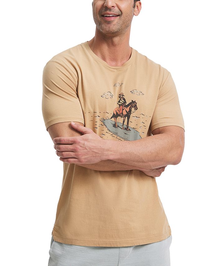 Frye Men's Classic-Fit Short Sleeve Crewneck Graphic T-Shirt - Macy's