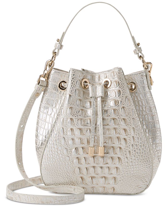 Brahmin Melinda Medium Leather Bucket Bag - Macy's