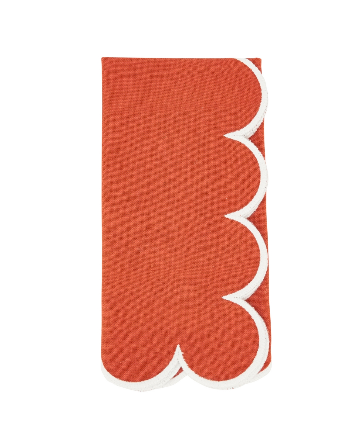 Click here for Saro Lifestyle Scalloped Hem Napkin Set of 4 20x20... prices