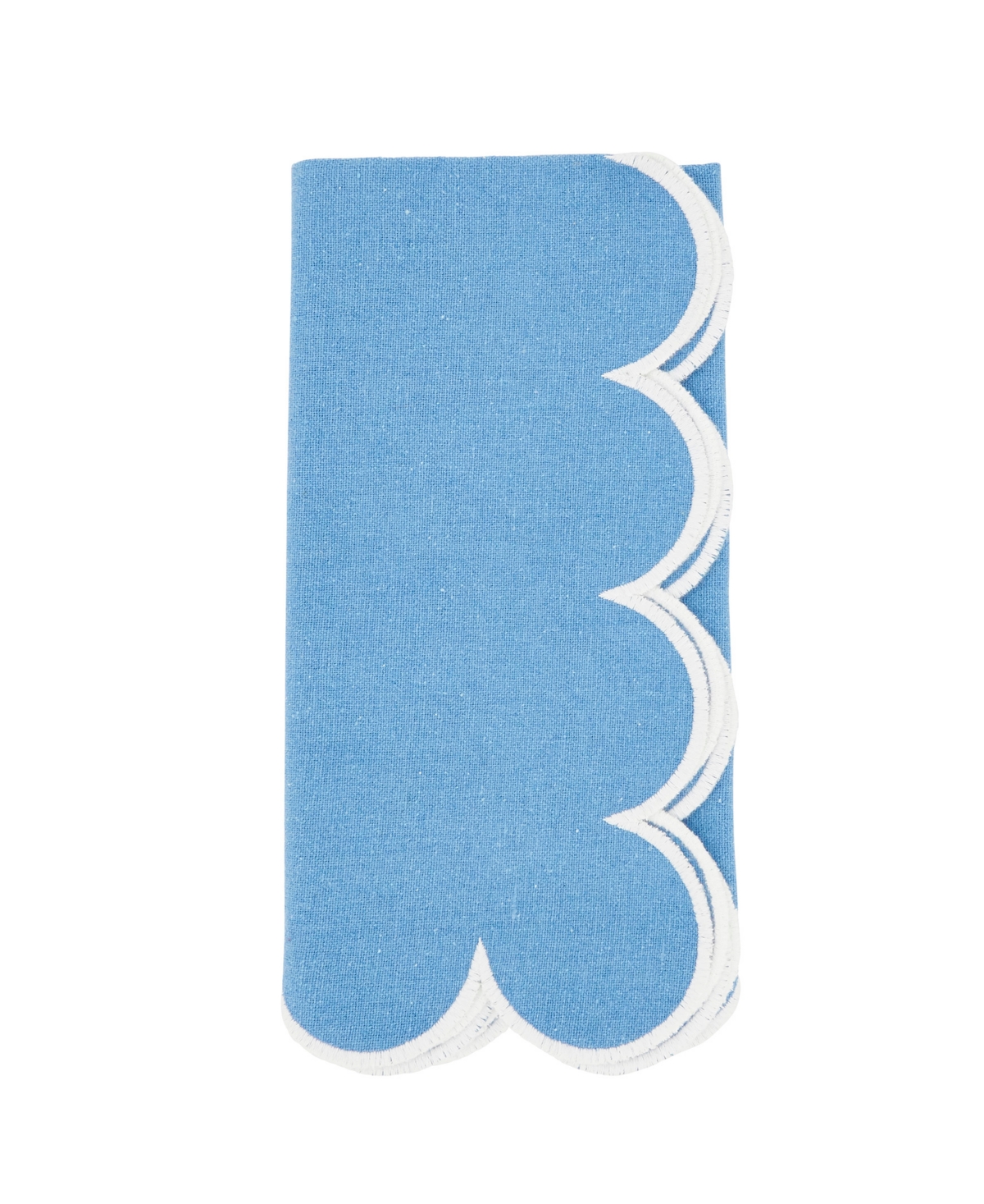Click here for Saro Lifestyle Scalloped Hem Napkin Set of 4 20x20... prices