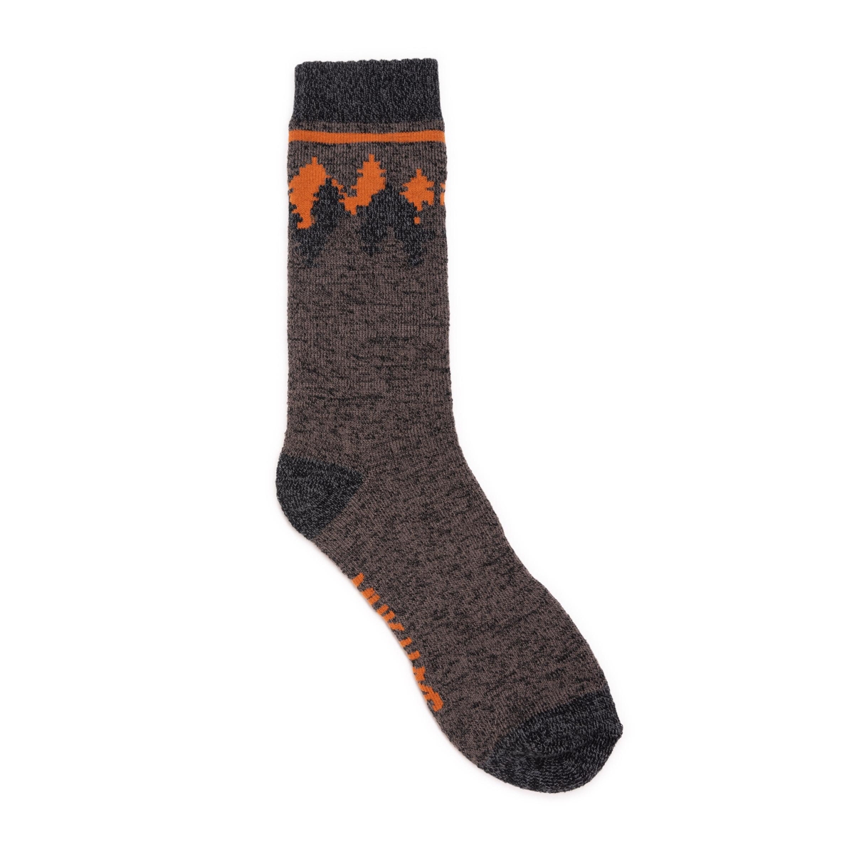 Muk Luks Mens Repreve Sock  Purple Mountain  One Size - Brown tree