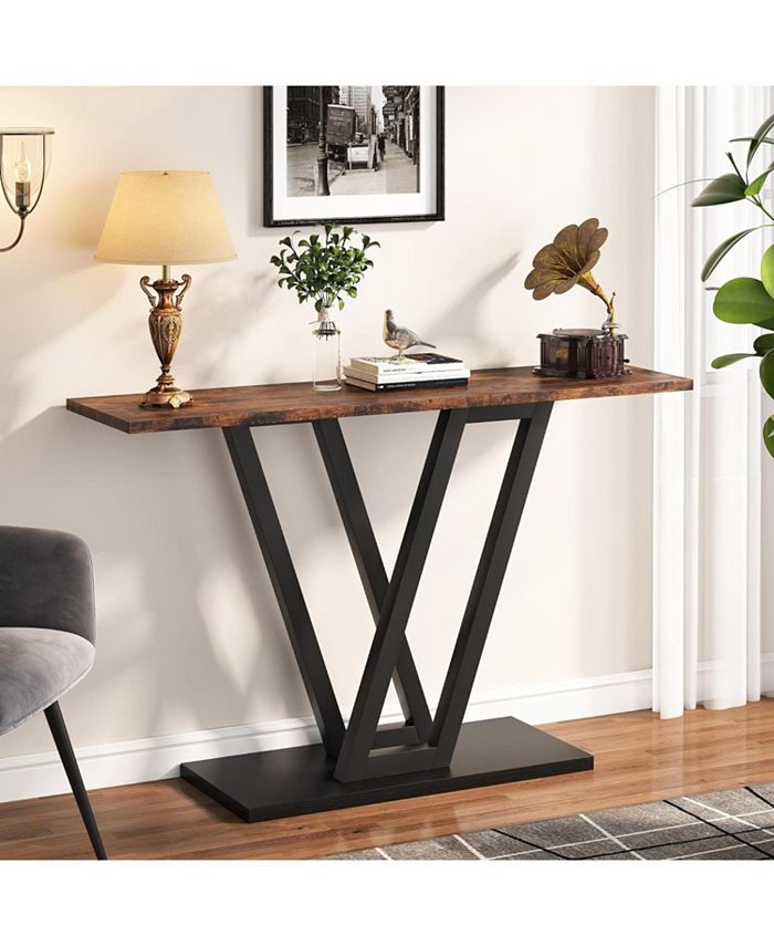 Tribesigns Gold Console Table, Modern Hallway Table for Entryway, 43 ...