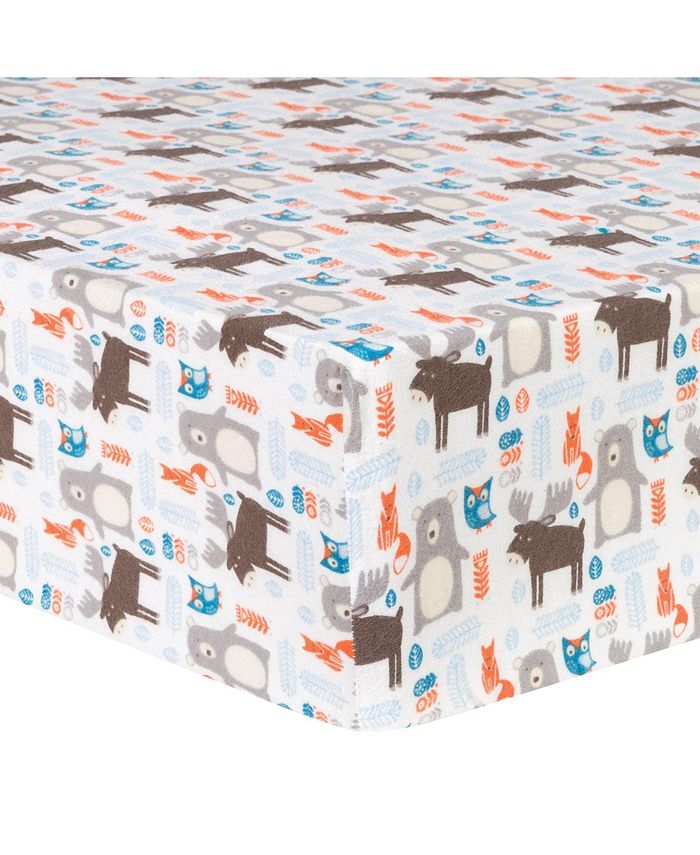 Trend Lab Scandi Forest Deluxe Flannel Fitted Crib Sheet - Macy's