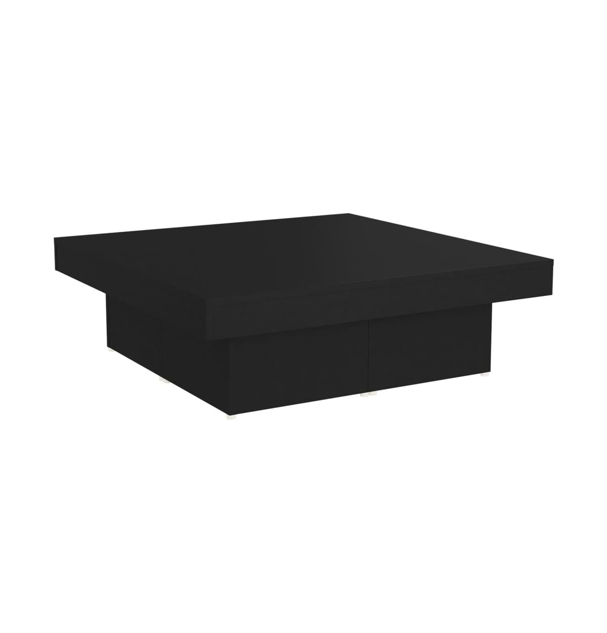 Click here for vidaXL Coffee Table Black 35.4x35.4x11 Engineered... prices