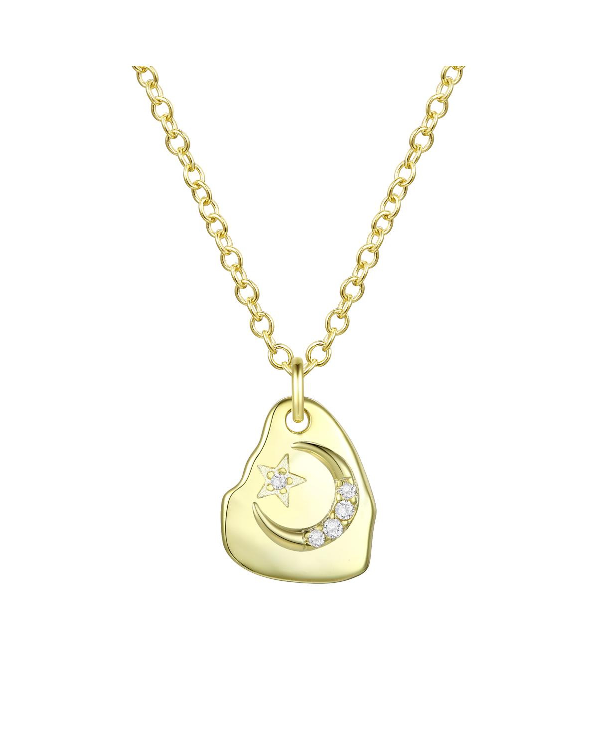 Click here for 14K Gold Plated Cubic Zirconia Asymmetrical Star P... prices