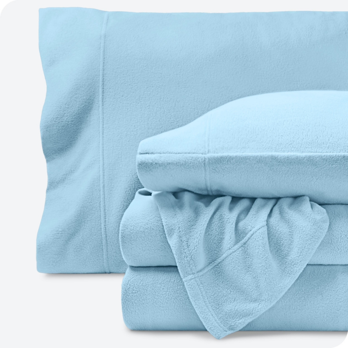 Click here for Bare Home Polar Fleece Sheet Set  Twin - Light blu... prices