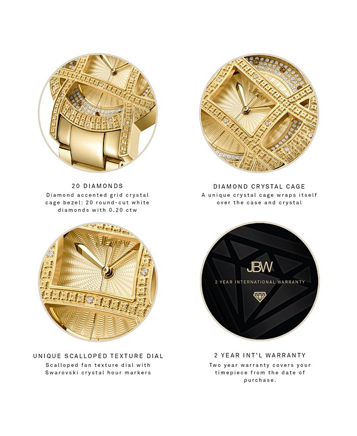 Jbw 10 YR Anniversary Women's Olympia Diamond (1/5 ct.t.w.) 18K Gold ...