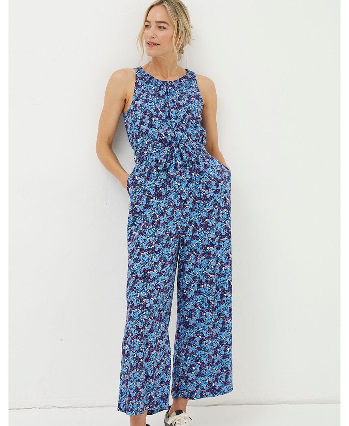 FatFace Women's Haylie Ink Floral Jumpsuit - Macy's