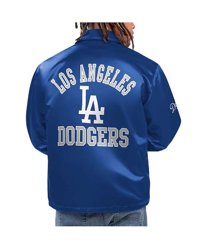 Starter Men's Blue Los Angeles Dodgers Option Route Satin Full-Snap ...
