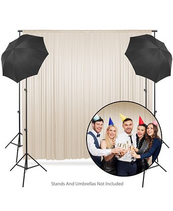 Lann's Linens Set of 2 Photography Backdrop Curtains, 5ft x 10ft Ivory ...