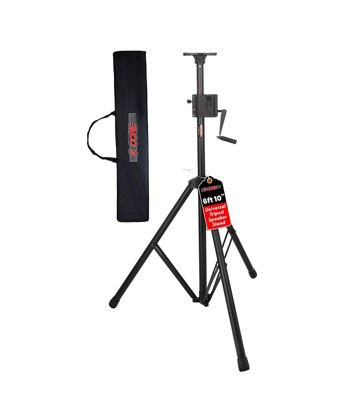 5 Core Speaker Stand Tripod Crank Up Height Adjustable Tall Heavy Duty ...