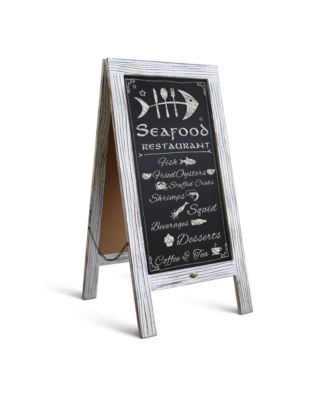 HBCY Creations Magnetic A-Frame Chalkboard Deluxe Set / Outdoor ...