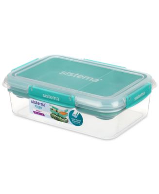 Sistema Rectangle 9.3-Cup Food Storage Container with Lid - Macy's