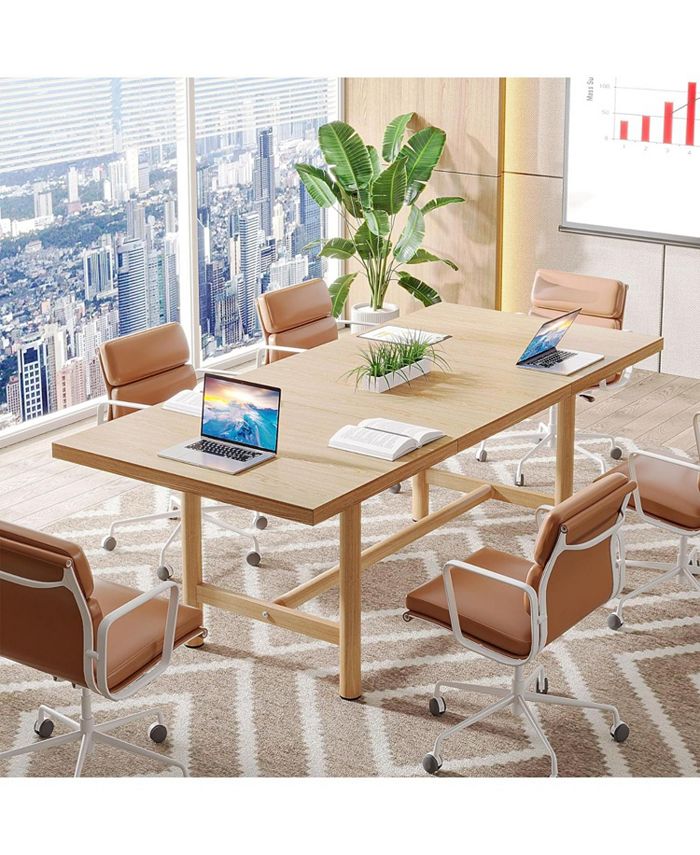 Tribesigns Small Conference Table for Office: 63 Inches Conference Room ...