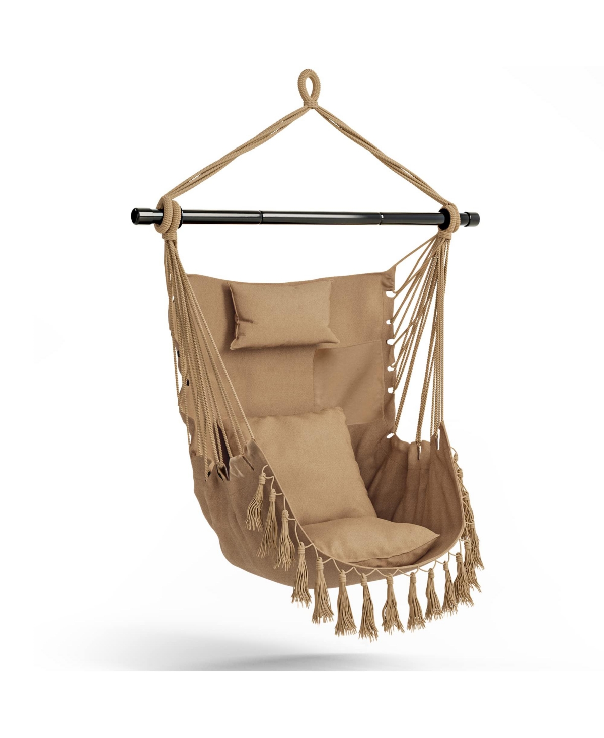 Click here for Sugift Hanging Rope Swing Chair with Soft Pillow a... prices
