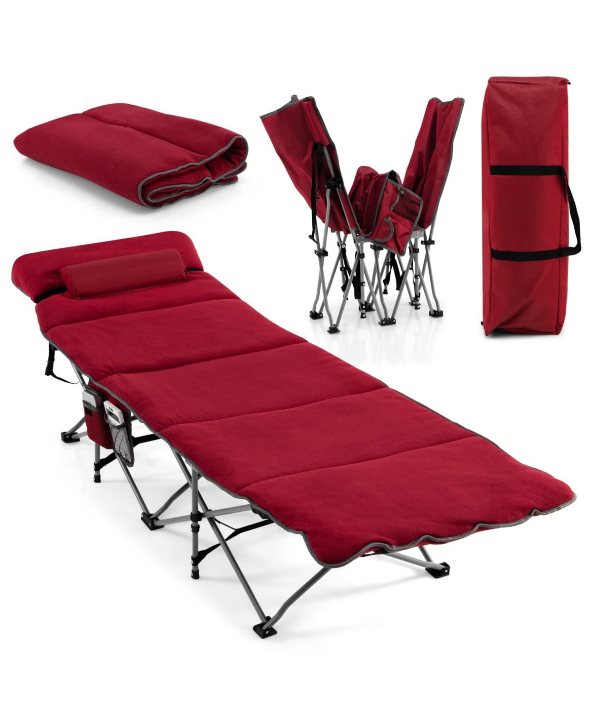 Click here for Sugift Folding Retractable Travel Camping Cot with... prices
