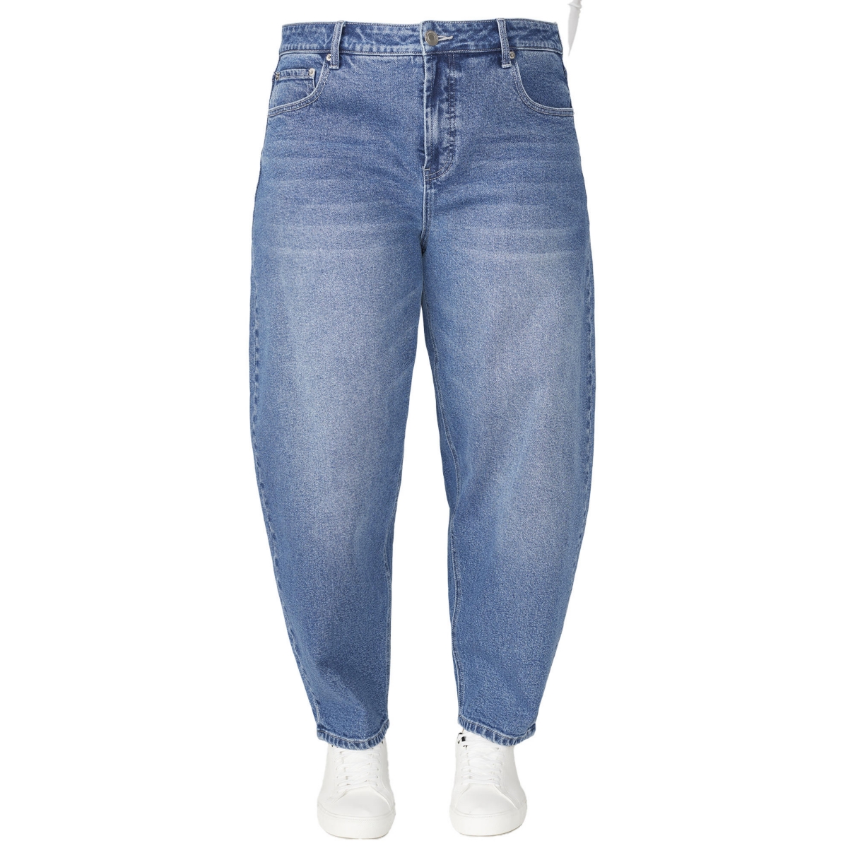 Click here for Eloquii Womens Plus Size The Barrel Leg Jean - Med... prices