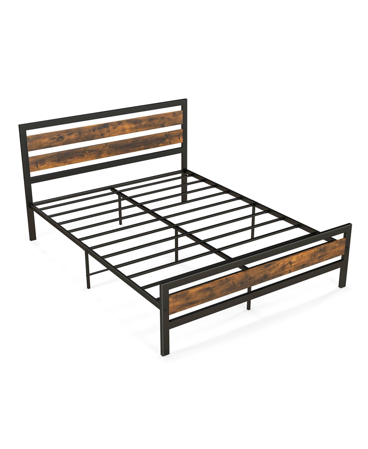 Click here for Queen Industrial Bed Frame with Rustic Headboard a... prices