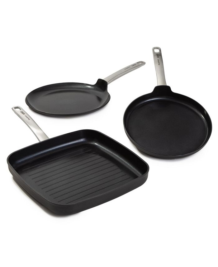 BergHOFF Graphite 3Pc Non-stick Ceramic Specialty Cookware Set ...