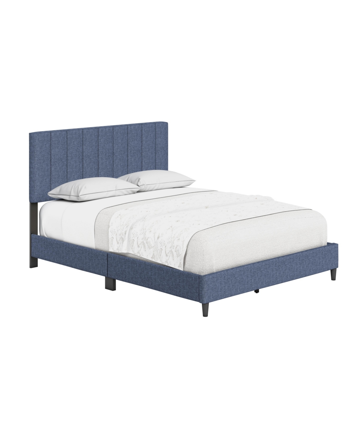 Click here for Leah Linen Upholstered Platform Bed Frame with Adj... prices