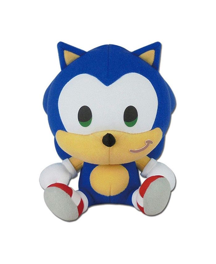 GE Animation Sonic The Hedgehog SD Sonic Sitting 7 Inch Plush Figure ...