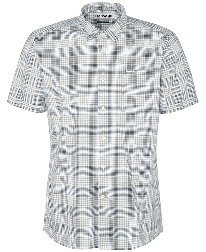 Barbour Men's Springside Short Sleeve Button-Front Check Pattern Shirt ...