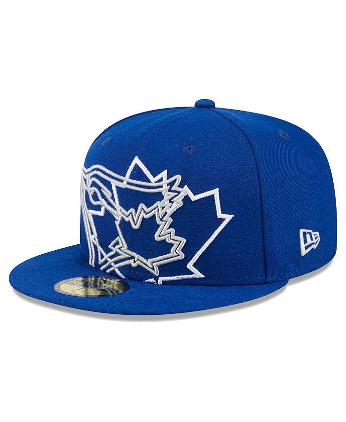 New Era Men's Royal Toronto Blue Jays Game Day Overlap 59FIFTY Fitted ...