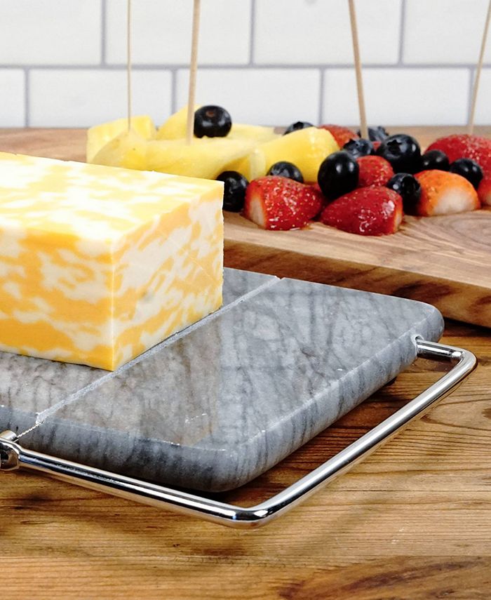 RSVP International Marble Grey Marble 9"x8" Cheese Slicer - Macy's