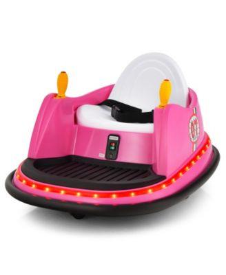 Slickblue 12V Electric Kids Ride On Bumper Car with Flashing Lights for ...